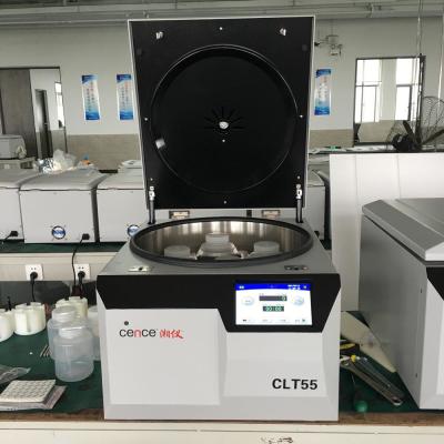 China CLT55 4x750ml Swing Bucket Centrifuge with 5951xg Max RCF Low Noise Level and Metal Construction for sale