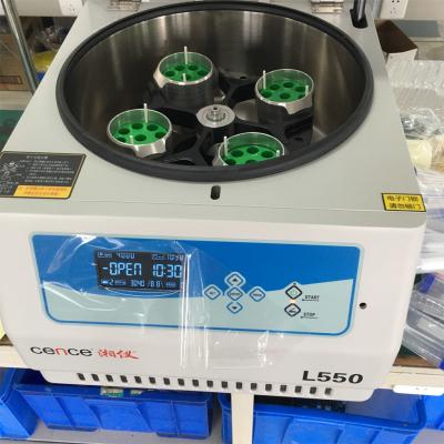 China CENCE L550 Tabletop Low Speed Centrifuge for Oil Extraction with 5500r/min Speed and 5310xg RCF for sale