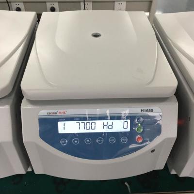 China máquina H1650 de la centrifugadora de alta velocidad 16500rpm con la centrifugación analítica del rotor en venta