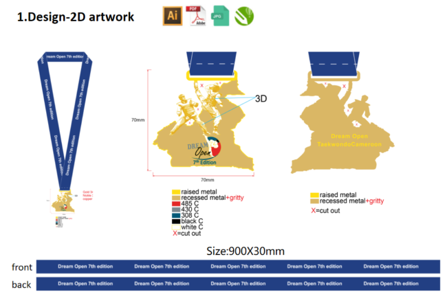 Custom medal type example 2