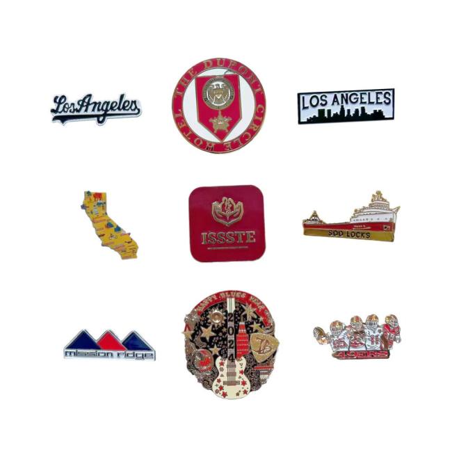 Hard enamel lapel pin with rubber clutch back