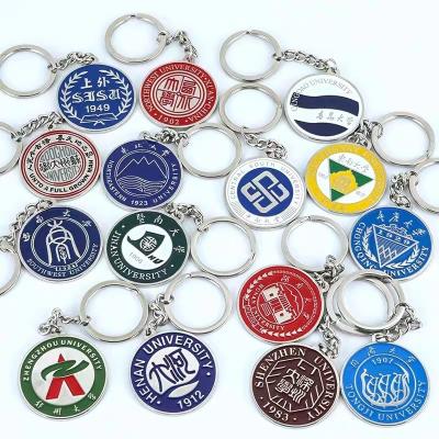 China 2inch Fashion  Custom Key Chain Hard Enamel Blank Metal Cartoon Keychain for sale