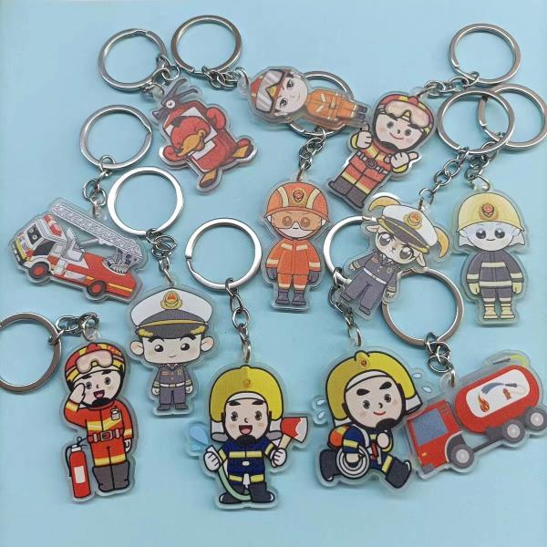Quality Custom Metal Rubber Key Chain Health Positive Reminder Hard Enamel Keychain for sale