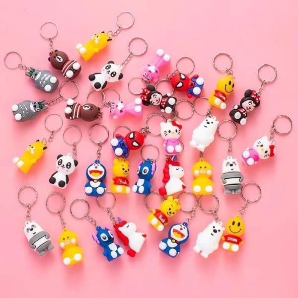 Quality Custom Metal Rubber Key Chain Health Positive Reminder Hard Enamel Keychain for sale