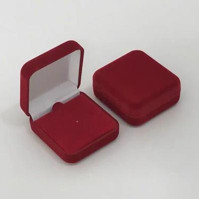 China Small square  Hard Gift Packaging Box Lapel Pins Packing Velvet Box for sale