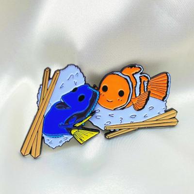 中国 カスタムロゴ エナメルピン ソフト メタバッジ 会社ラベル ピン 高品質のソフト エナメルピン 販売のため