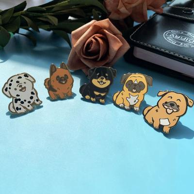 China New design lapel pin custom metal brooch badge independence cartoon pin for sale