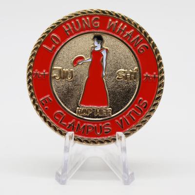 China 2 Inch - 2.5 Inch Double Sided Custom Challenge Coin with Antique Bronze/Gold Plating and Customized Design for sale