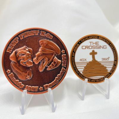 China Custom Deluxe Challenge Coin 3D 2D Metalen Souvenir Gedenkmunt met glazuur for sale