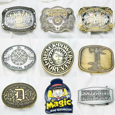 China Zinklegering 2d 3d Gold Metal Mens Custom Gordel Buckle Te koop