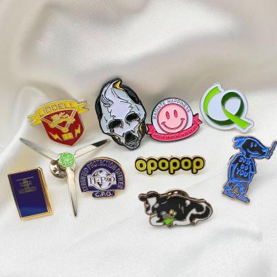 China Round Metal Pins For Clothes Enamel Pin Badges Customized Metal Pins For Clothes for sale