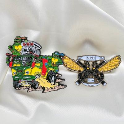 China Round Metal Pins For Clothes Enamel Pin Badges Customized Metal Pins For Clothes for sale