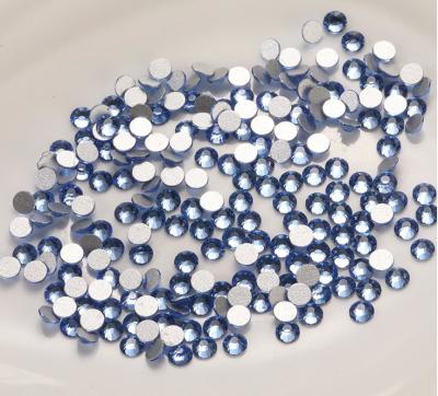 China Round Manicure Medal Rhine Stones Jewelry Clothing Transparent Rhinestones for sale