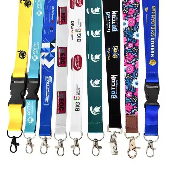 Quality Custom Nylon Polyester Personalised Laynards Print Keychain Neck Strap Medal for sale