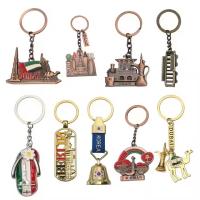 Quality Wholesale Customization Metal 3d Alloy Souvenir France Italy Uk Dubai Egypt Leaning Tower of Pisa Tourism Keychain for sale
