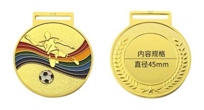 Cina Medaglie personalizzate da fabbrica per sport, medaglia in metallo con logo smaltato, premio, medaglia 2D 3D, oro, argento, calcio, medaglie con nastro in vendita