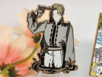 China Metal 1.5in Soft Enamel Lapel Pins Badge Metal Hard Custom Metal Pin Badges for sale