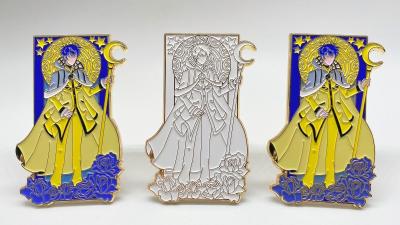 China Custom Lapel Pins with Rubber Clutch and Black Plating for Commemorative Souvenirs for sale