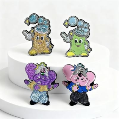 China Custom Soft Hard Enamel Lapel Pins Badges With Gold Silver Copper Plating for sale