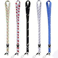 China Custom silkscreen printed polyester lanyard neck straps for keychains. for sale
