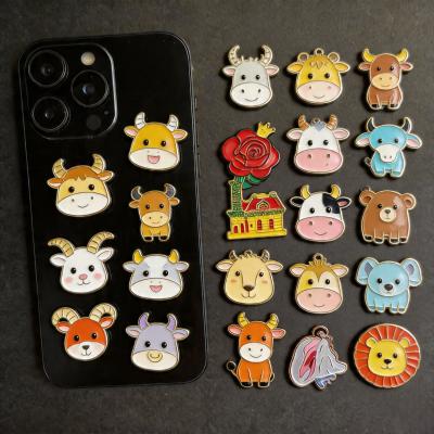 China Custom Arabic engraved soft enamel stickers and city badges for phone decor and cultural gifts. for sale
