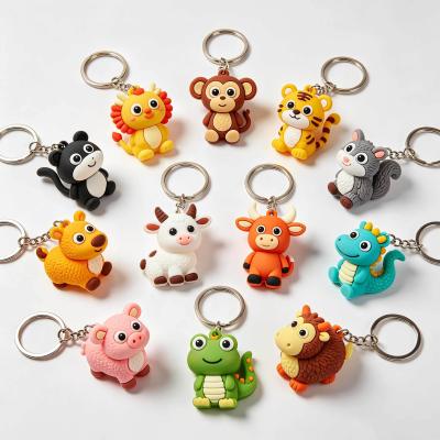 China Custom Metal Rubber Key Chain with Hard Enamel and Customized Design for Promotional Use for sale