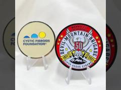 Moedas personalizadas baratas fabricantes de ouro prata revestida moedas colecionáveis souvenir antigo desafio moeda de metal com caixa