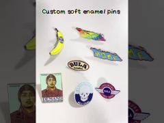 Plated Metal Crafts Customized Soft Enamel Lapel Pin Business Gifts Metal Logo Design Pins For Clothes