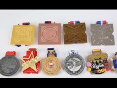 Zinklegering Gedrukt Gepersonaliseerde Sportmedalen Geschenken Op maat Academische Medailles