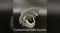 Custom Zinc Alloy Belt Buckle with Eco-friendly Finish and Personalized Logo for Men and Women