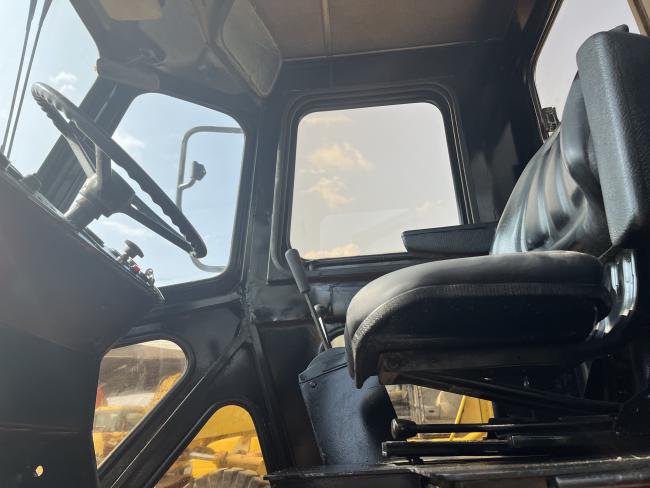Rear view of Ingersoll Rand SD100D Road Roller Compactor showing engine compartment