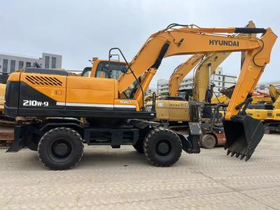중국 현대 210W-9 휠 발굴기 사용 된 발굴기 현대 판매용
