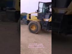 KOMATSU WA320 usou a terra do carregador 14000KG da roda que move WA320-3