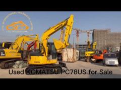 De tweede Hand PC78US gebruikte Hydraulisch Graafwerktuig Komatsu Mini Excavator Digger Construction