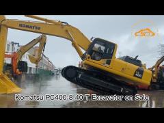 40 Ton Used Komatsu Excavator Hydraulic-Graafwerktuig van Kruippakje het Grote KOMATSU PC400 8