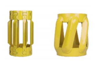 China Non Welded Well Casing Centralizers 104 Series Casing Accessories Red Yellow for sale