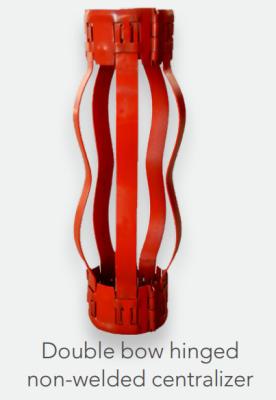 China Non-Welded Double Bow Casing Spring Centralizer for 114mm Casing Spec Vertical Wellbore for sale
