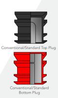 China Conventional Plug Casing Buoyancy System 135mm OD Top Plug Cementing for sale