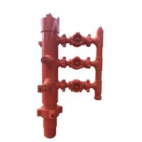 China 7'' API Casing LTC BTC Buckle connected 35Mpa Working Pressure Double Plug Cementing Head for sale