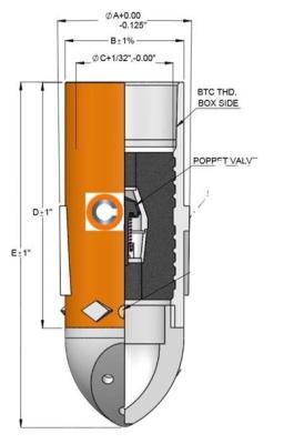 China API 5CT 7-5/8" L80 BTC/LTC Eccentric Multiple Flank Jets Aluminum Alloy Float Shoe for Cementing Tool for sale