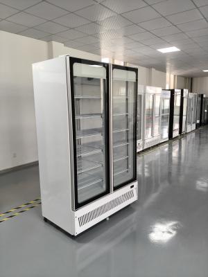 China Compressor Glass Door Refrigerated Cabinet Equipped with 2 Doors and Energy Saving LED Interior Lighting for sale