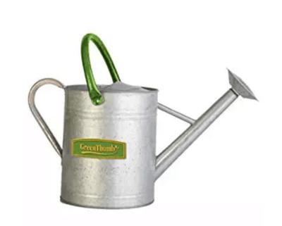 China galvanized round  natural color antiqued 8 liters watering can water pot for sale