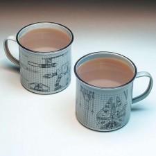 China galvanized  round grey color star war metal mug camping cup galvanised mug for sale