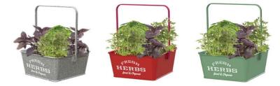 China galvanized sheet metal l square  silver color flower basket galvanized planter for sale