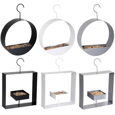 China galvanized sheet metal round  green bird feeder  wire bird spring for sale