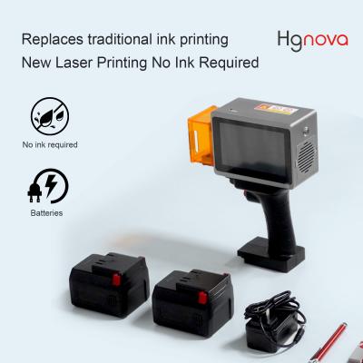 China Portable Mini 5W Semiconductor Laser Printer Easy-to-Operate Handheld Laser Marking Machine for Logo Date QR Code Supports DXF for sale