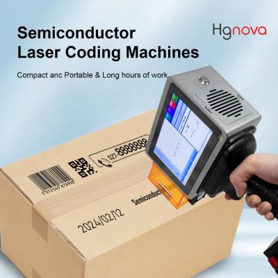 China Portable Mini 5W Semiconductor Laser Printer Easy-to-Operate Handheld Laser Marking Machine for Logo Date QR Code Supports DXF for sale