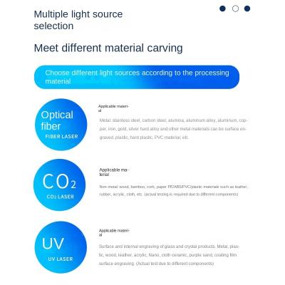 China Versatile Cabinet Fiber Laser Marking Machine 20W 30W 50W Desktop Laser Engraving Machine Portable Flying Laser Coding Machine for sale