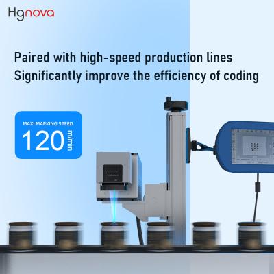 China 30W CO2  Flying Laser Printer Marking Machine for Assembly Line & Manually Coding Printing Product Line Laser Marking Machine for sale