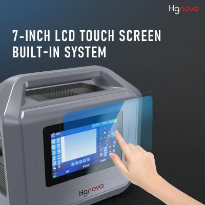 China Portable 20W 30W 50W Handheld Laser Marker Engraver Fiber Laser QR Code Etching Machine with Tabletop Stand for Metal Marking for sale